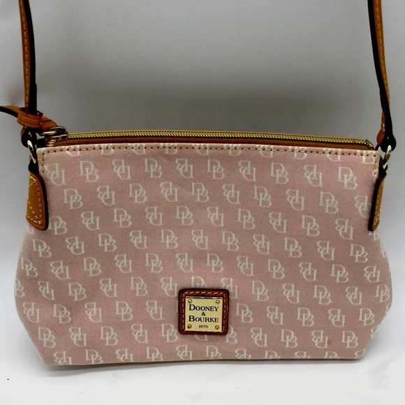 Dooney & Bourke | Bags | Dooney And Bourke Logo Pink Adjustable ...